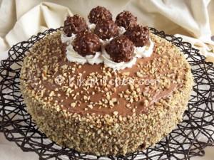 Torta ferrero rocher con crema alla nutella | Kikakitchen